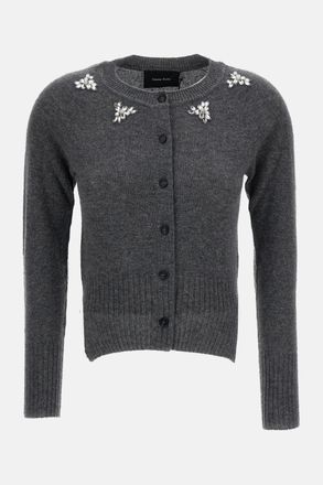 Simone Rocha Kurzer Cardigan Mit Bestickten Kristallen