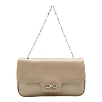 Ferragamo Pre-owned Metallic Leder Handtasche mit Kette - - Pre-owned - Damen - Rosa - ONE SIZE