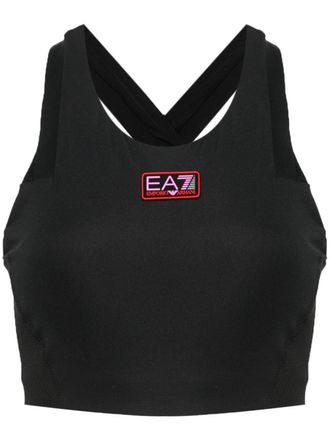 Emporio Armani brassi&egrave;re de sport &agrave; logo - Noir