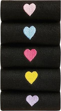 Next Femme Chaussettes &agrave; motif brod&eacute;, 5 paires Heart one size
