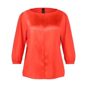 Marc Cain Feminine Bluse aus reiner Seide - - Blouses & Shirts - Damen - Rot - M