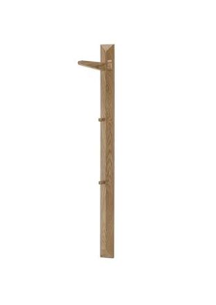 Robas Lund Wandgarderobe/-paneel BANTRY, Eiche massiv, Natur geölt, 2 große Haken, 4 Haken, B/H/T: 27/120/20 cm