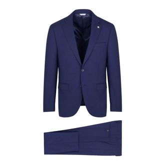 Manuel Ritz Abito in Fresco Lana - - Suits - Herren - Blau - XL