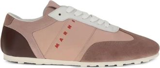 Marni Low-Top Sneaker - Sneakers Antique Rose White Bordeaux - Gr. 37 (EU) - in Weiß - für Damen