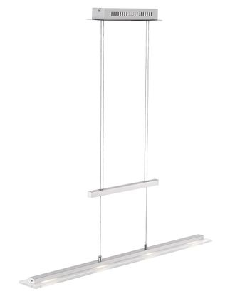 Fischer & Honsel Pendelleuchte Tenso TW 4x LED 5,0 Watt, nickelfarben, 3 Stufen CCT, h&ouml;henverstellbar, stufenlos dimmbar, 211224, 88 x 9 x 150 cm (LxBxH), 1600 lm, 270
