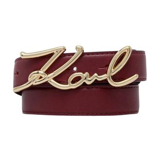Karl Lagerfeld K/Signature Ceinture - Femme - Accessoires - Brun - Taille: 65 CM