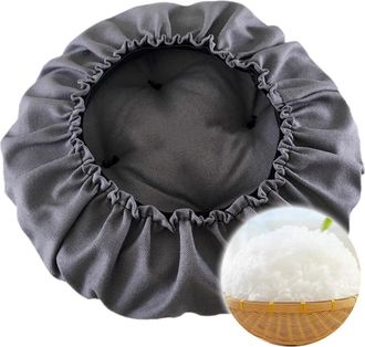 Generic Sitzkissen Runde Durchmesser 30/35/45/55cm Rutschfestes Stuhlkissen Hockerkissen Mit Gummizug Für Esszimmerstühle Barhocker Bistro Rundes Kissen(Gray,