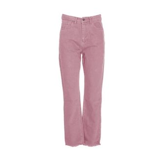 Hinnominate Chic Pink Raw Cut Bottom Jeans - - Jeans - Damen - Rosa - M