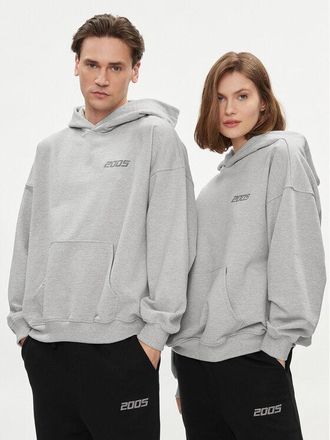2005 Sweatshirt Unisex Basic Hoodie Grau Relaxed Fit