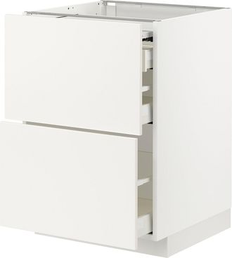 IKEA METOD / MAXIMERA Unterschr auszb Arbeitsfl/3 Schubl