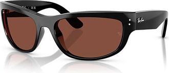 Ray-Ban Mega Balorama Limited Sonnenbrillen Schwarz Fassung Rot Glas 63-19