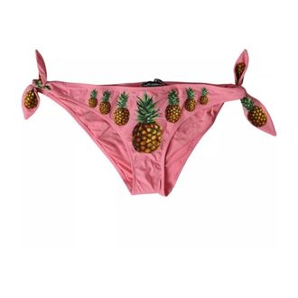 Dolce & Gabbana Rosa Ananas Bikinihosen - - Swimwear - Damen - Rosa - S