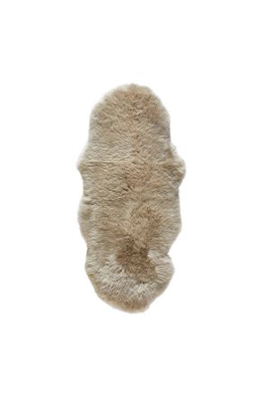 Linea Natura Schaffell Albany, Braun, Fell, Tier, Tierform, 65x145 cm, Textiles Vertrauen - Oeko-Tex, Reach, AZO-frei, Bsci, f&uuml;r Fu&szlig;bodenheizung geeignet, pflegele