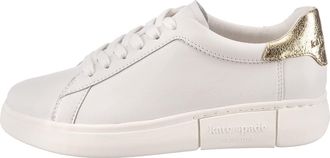 Kate Spade New York Frauen Lift Schnürung Sneaker, optisch weiß/helles Gold, 40.5 EU