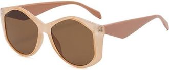 Generic Lunettes De Soleil &Agrave; Monture Large For Hommes Et Femmes, Id&eacute;ales For Les Vacances, Les F&ecirc;tes, Le Shopping En Ext&eacute;rieur Et La Photographie.(Brown)