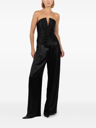 The Sei haut-bustier à fronces - Noir