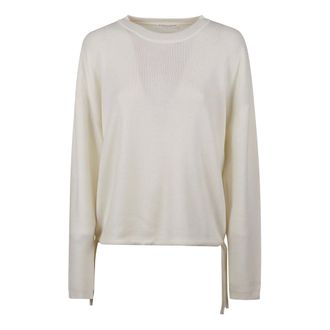 Majestic Filatures Haut en maille &agrave; col rond - Femme - Pulls - Beige - Taille: 38 FR