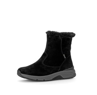 Gabor Damen Combat Boots, Frauen Stiefeletten,uebergangsschuhe,uebergangsstiefel,schn&uuml;rstiefel,Winterstiefel,schwarz (Warmf.),40.5 EU / 7 UK