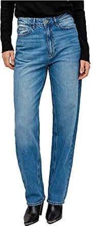 Vila Vila Jean Vikelly Jaf Hw Straight Noos pour Femme, Medium Blue Denim/Detail:Wash Mbd009, 36W x 30L