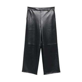 Max Mara Weite Jersey-Hose - - Trousers - Damen - Blau - M