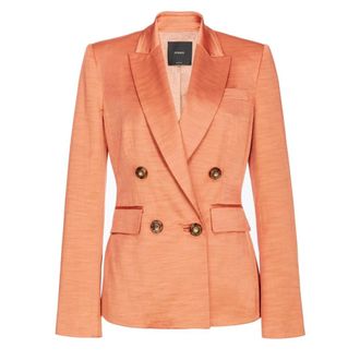 Pinko Pinko, Femme, Vestes, Brun, Taille: 42 FR Vestes et Blazers &Eacute;l&eacute;gants