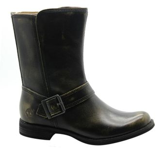 Timberland AF Savin Hill Mid Side Rei&szlig;verschluss Womens Stiefel verzweifelt Schwarz A1239 B82A