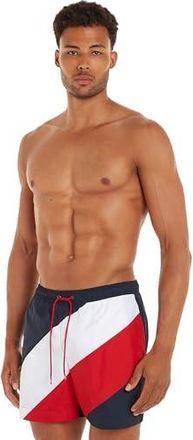Tommy Hilfiger Short de Bain Homme Medium Drawstring Mi-Long, Bleu (Desert Sky), M