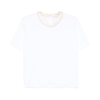 PESERICO Femme, Tops, Blanc, Taille: 38 FR Womens Chemises Clothing White Ss26