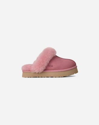 UGG Disquette Slipper f&uuml;r Kinder in Horizon Pink, Gr&ouml;&szlig;e Wildleder