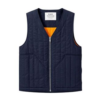 Mads Norgaard Femme, Vestes, Bleu, Taille: 42 FR Francis Vest Poly Twill