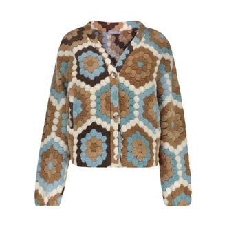 Geisha Cardigans - - Knitwear - Damen - Mehrfarbig - XL