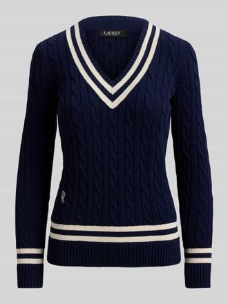 Lauren Ralph Lauren Slim Fit Strickpullover aus reiner Baumwolle