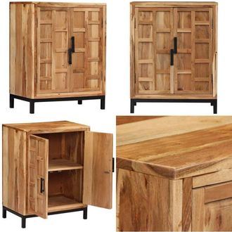 vidaXL Sideboard Massivholz Akazie 60x35x76 cm Braun - Massivholzmöbel - Holz Sideboard - Akasie Mobiliar - Wohnzimmer Dekoration - Regal - Home & Living