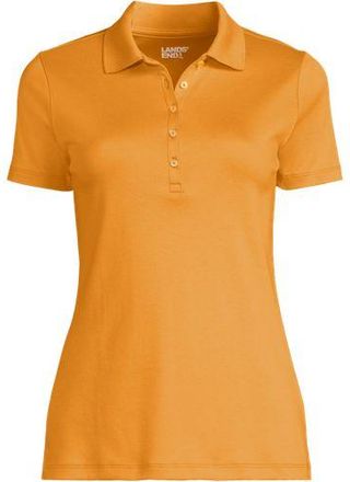 Lands End Supima-Poloshirt, Damen, Größe:36-38 regular, Orange, Baumwolle, by Lands End