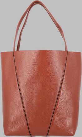 Chlo&eacute; Womens Handbag Spin Brown Calfskin Handbags Hand Bags