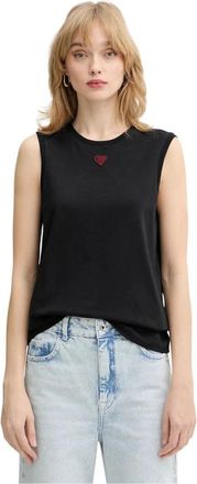 Pinko Pinko - Casimiro Canotta - Femme - Tops - Noir - Taille: 38 FR