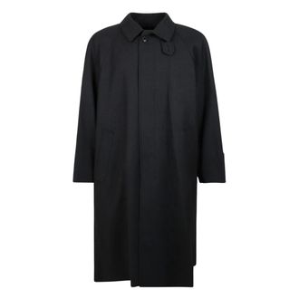 Dunst Manteau Mac en Laine Ligne H - Homme - Manteaux - Gris - Taille: M