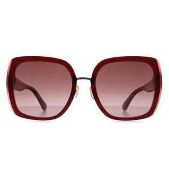 Kate Spade New York Kimber/G/S C9A 3X Sonnenbrille mit rotem Farbverlauf in Burgund
