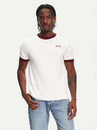 Hunter T-Shirt Eigg Ringer HARM0032251 Weiß Regular Fit