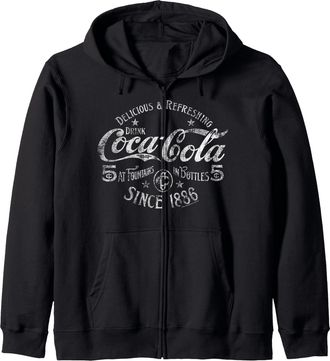 Coca Cola Ware Delicious and Refreshing Distressed Sale Sign Logo Kapuzenjacke