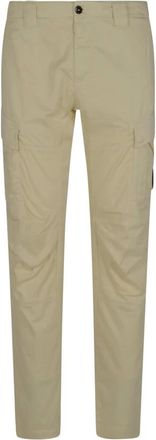 C.P. Company C.p. Company, Homme, Pantalons, Beige, Taille: M Pantalon Cargo Ergonomique en Sateen Stretch &agrave; Lentille