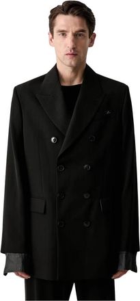 Martine Rose Kurzmantel mit doppelreihiger Knopfleiste - - Jackets - Herren - Schwarzk - XS