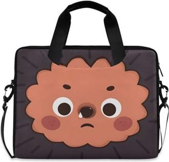 Alaza Sac pour ordinateur portable de 40,6 &agrave; 15,6 pouces - Motif visage dours bleu - Pour homme et femme - Pour &eacute;tudiants, travail, voyage, H&eacute;risson A26064,