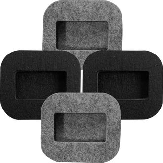 Hemobllo 8 St&uuml;ck Filz M&ouml;beluntersetzer rutschfest f&uuml;r Stuhlbeine und Bettstopper Bodenschoner f&uuml;r Hartholzb&ouml;den Ger&auml;uschd&auml;mpfend Verschlei&szlig;fest mit Radabdeckun