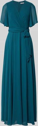 Christian Berg Cocktail Regular Fit Abendkleid mit V-Ausschnitt