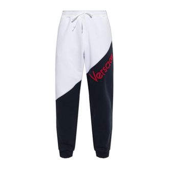 Versace Homme, Pantalons, Bleu, Taille: L Logo Pantalons de surv&ecirc;tement
