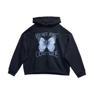 Versace Jeans Couture Cabinet De Curiosit&eacute; Loose-Fit Hoodie - - Sweatshirts & Hoodies - Herren - Schwarzk - S
