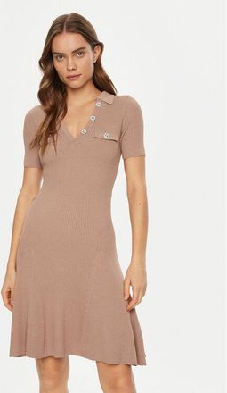 Guess Strickkleid W5RK18 Z2U00 Beige Regular Fit
