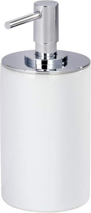 WENKO 21651100 Seifenspender, Keramik, 8,5 x 16 x 7,2 cm, Polaris neo wei&szlig;