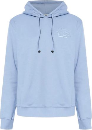 Etro Homme, Sweatshirts et sweats &agrave; capuche, Bleu, Taille: L Cotton Blend Sweat &agrave; capuche